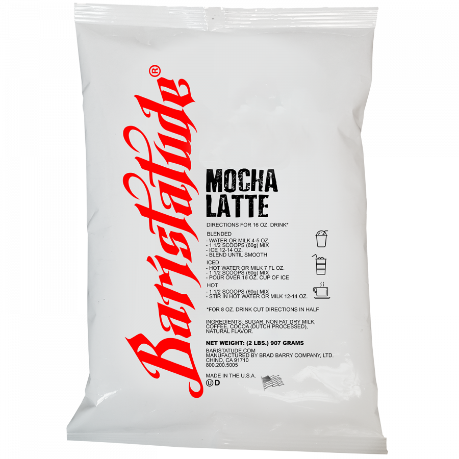 Baristatude Mocha Latte - Our take on the mocha blended iced coffee